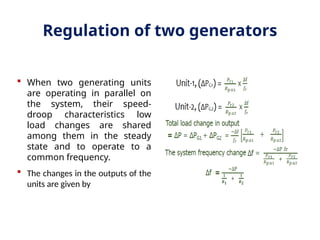 Governor Characteristics and Regulation of alternators.pptx