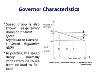 Governor Characteristics and Regulation of alternators.pptx