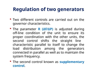 Governor Characteristics and Regulation of alternators.pptx