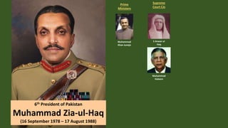 Pakitsan's Governance Timeline (Presidents, Prime Ministers, COAS and ...