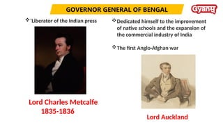 governor generals of bengal for government exams | PPTX