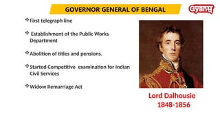 governor generals of bengal for government exams | PPTX