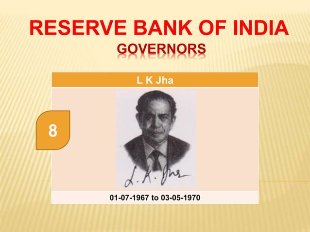 Reserve Bank of India - Governors | PPTX