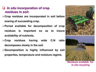 Crop Residue Management for Soil Health Enhancement | PPT