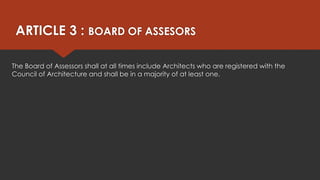 Council of Architecture | Architecture Design Competition Guidelines | PDF