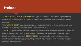 Council of Architecture | Architecture Design Competition Guidelines | PDF