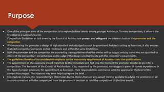 Council of Architecture | Architecture Design Competition Guidelines | PDF