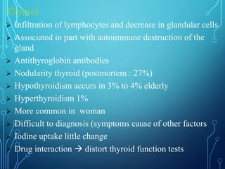 Age Related Changes of Endocrine System Histology | PPTX