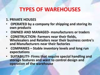 WAREHOUSING | PPTX