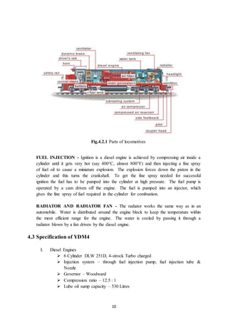 training report of locomotive diesel shed | DOCX