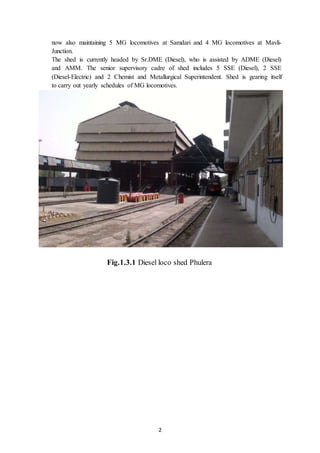 training report of locomotive diesel shed | DOCX