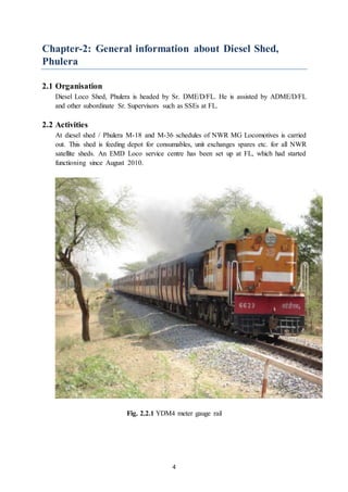 training report of locomotive diesel shed | DOCX