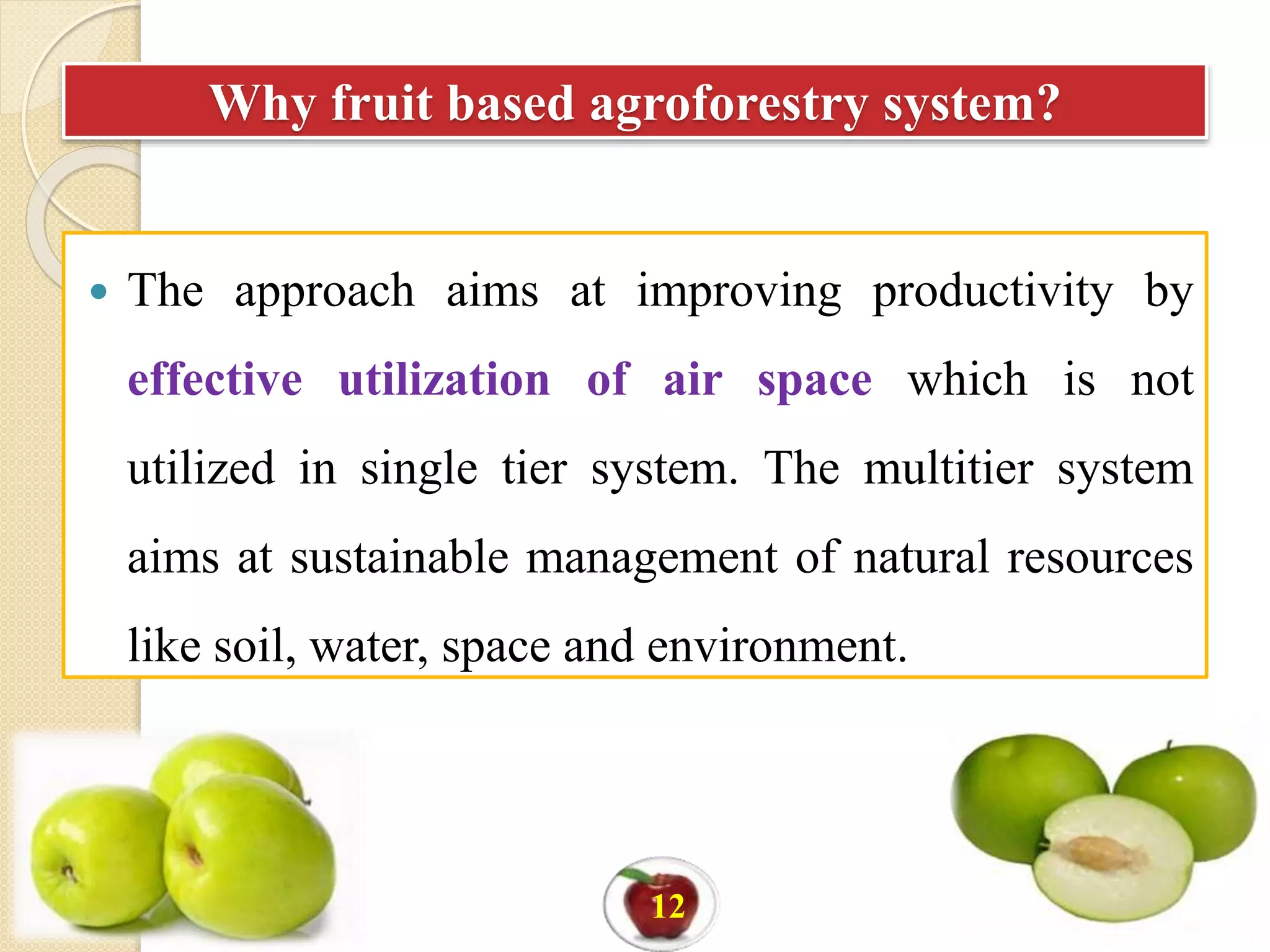 Fruit based agroforestry systems in drylands | PPTX