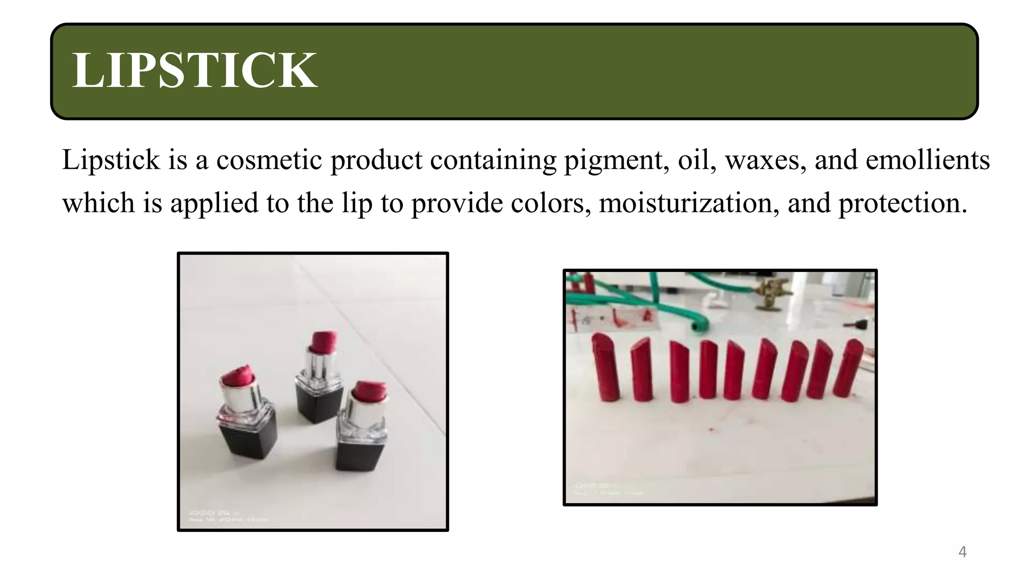 Lipstick formulation and evaluation | PPTX