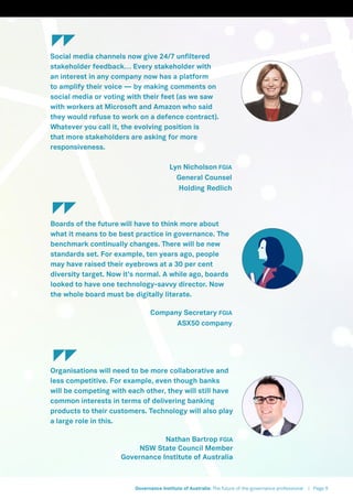 The Future of the Governance Professional | PDF