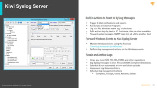 Government Webinar: Low-Cost Log, Network Configuration, and IT Monitoring Solutions | PPT