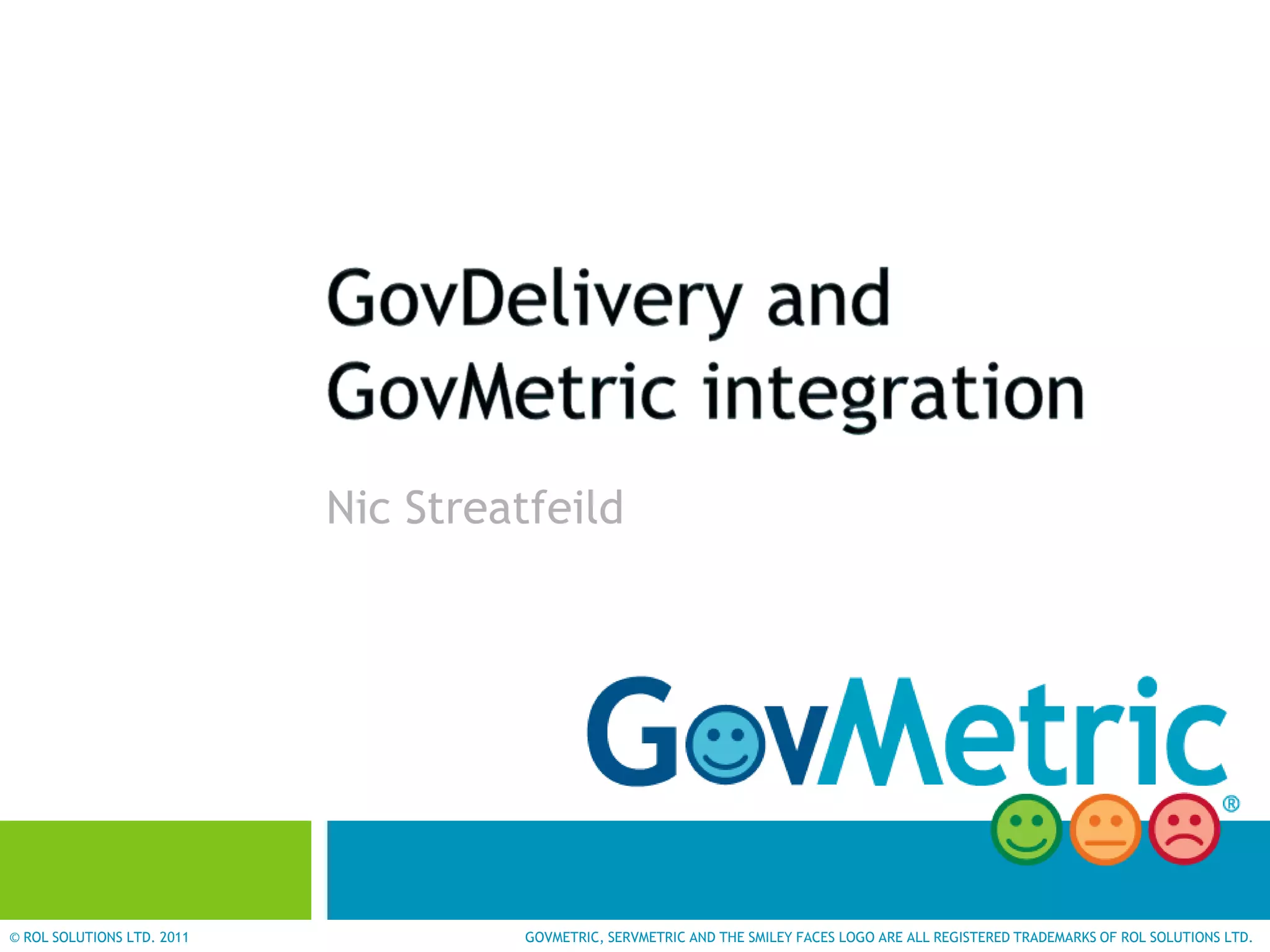 Gov Metric Nic Streatfield | PPTX