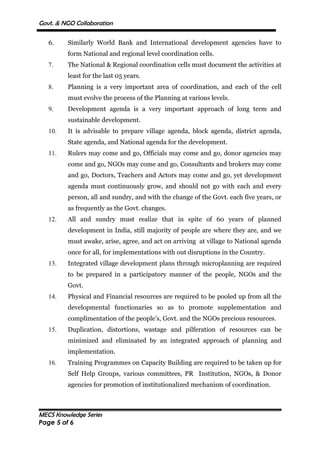 Govt & Ngo Collaboration | DOC