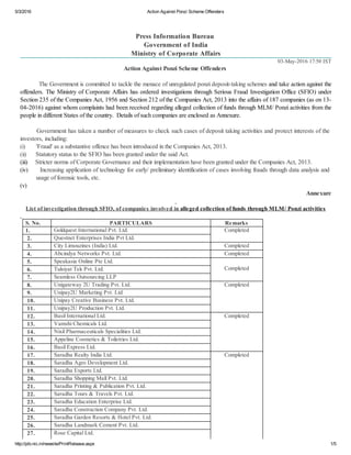 Government orders investigation against 187 companies involved in ...