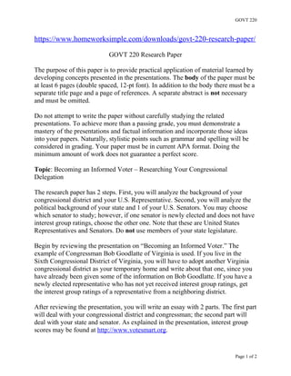 Govt 220 research paper liberty | DOC