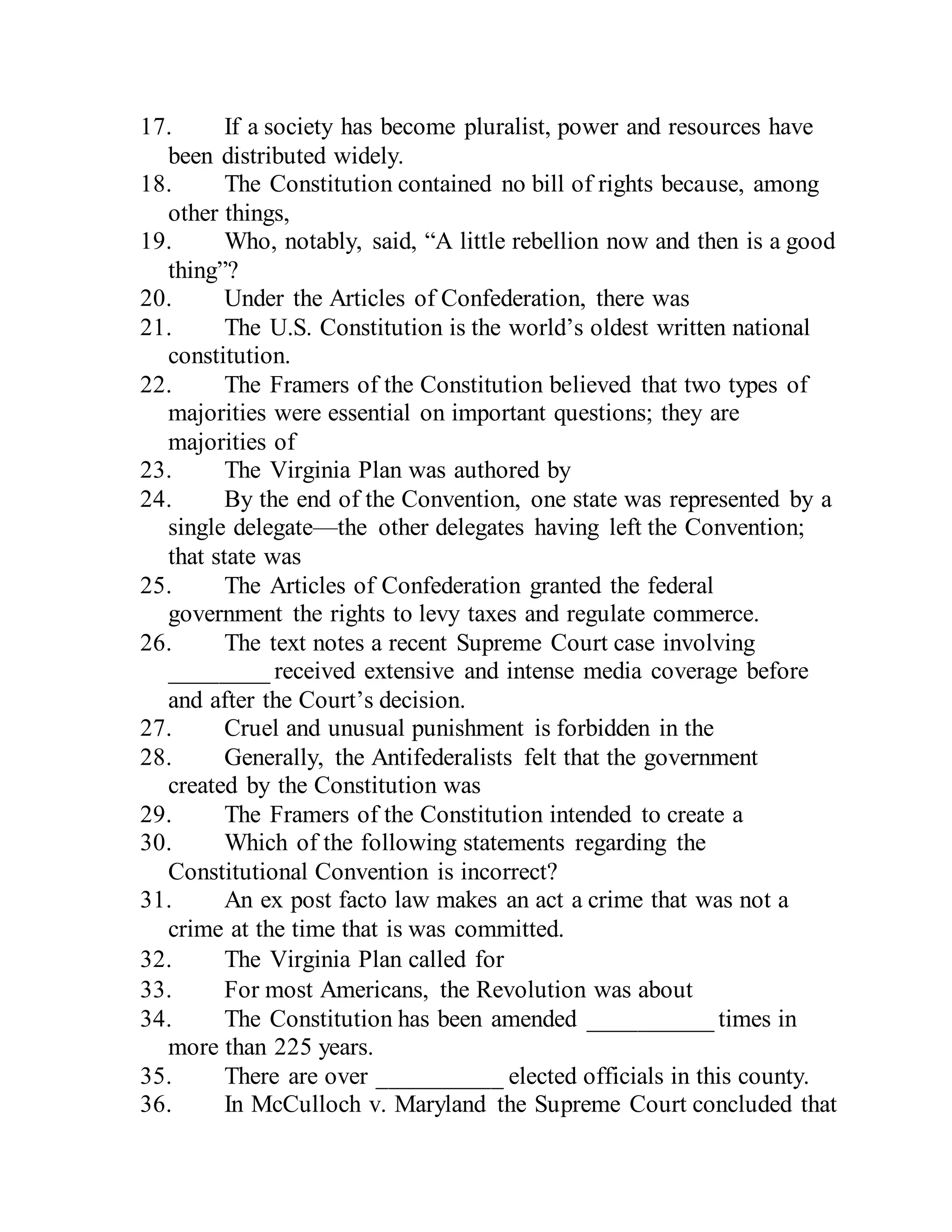 Liberty GOVT 220 test 1 | DOCX | Civic affairs | Politics