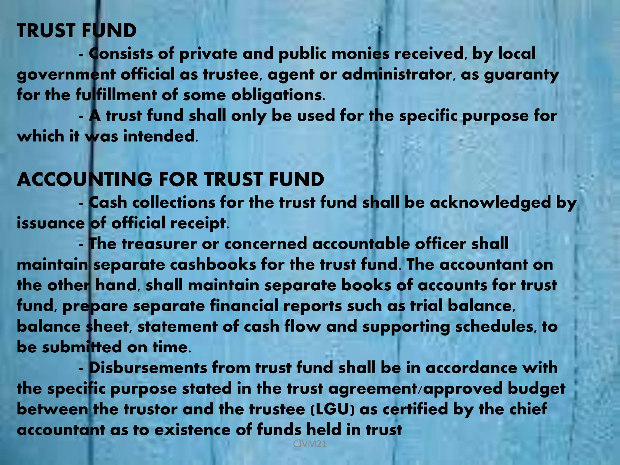 Govt acct chapter 9 for LGUs | PPTX