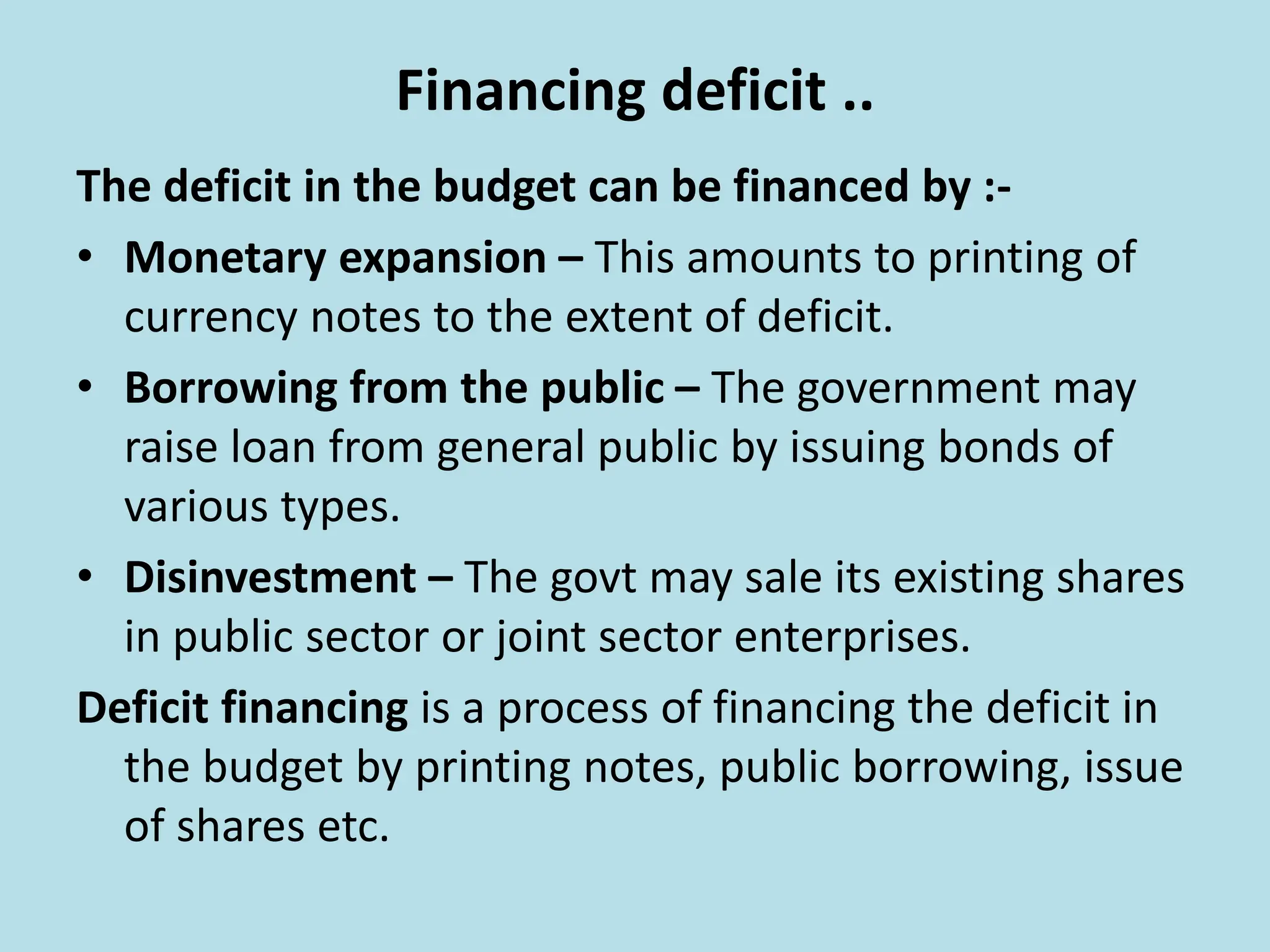 Govt Budget & the Economy class 12 .pptx