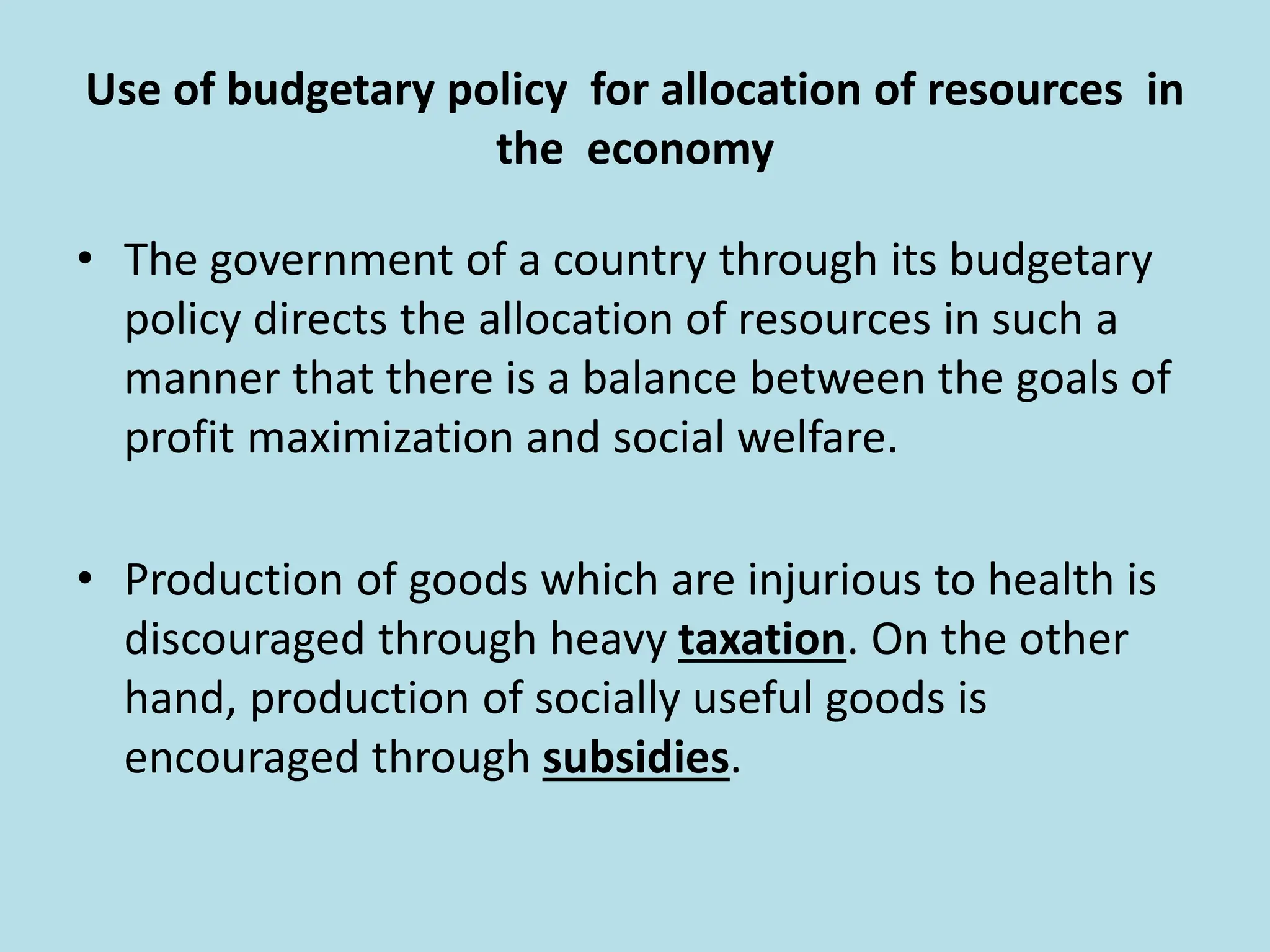 Govt Budget & the Economy class 12 .pptx
