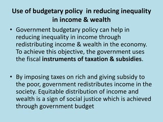 Govt Budget & the Economy class 12 .pptx