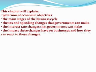 Government economic objective and policies | PPTX