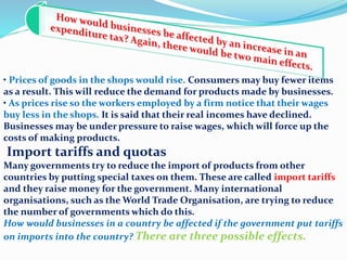 Government economic objective and policies | PPTX