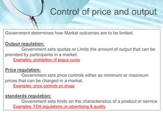 Govt intervention in economy | PPTX | Government Support and Welfare ...