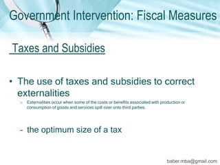 Govt intervention in economy | PPTX | Government Support and Welfare ...
