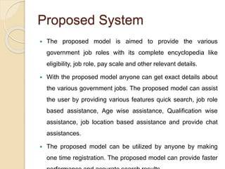 Interactive career Guidance system using | PPTX | Search | Internet