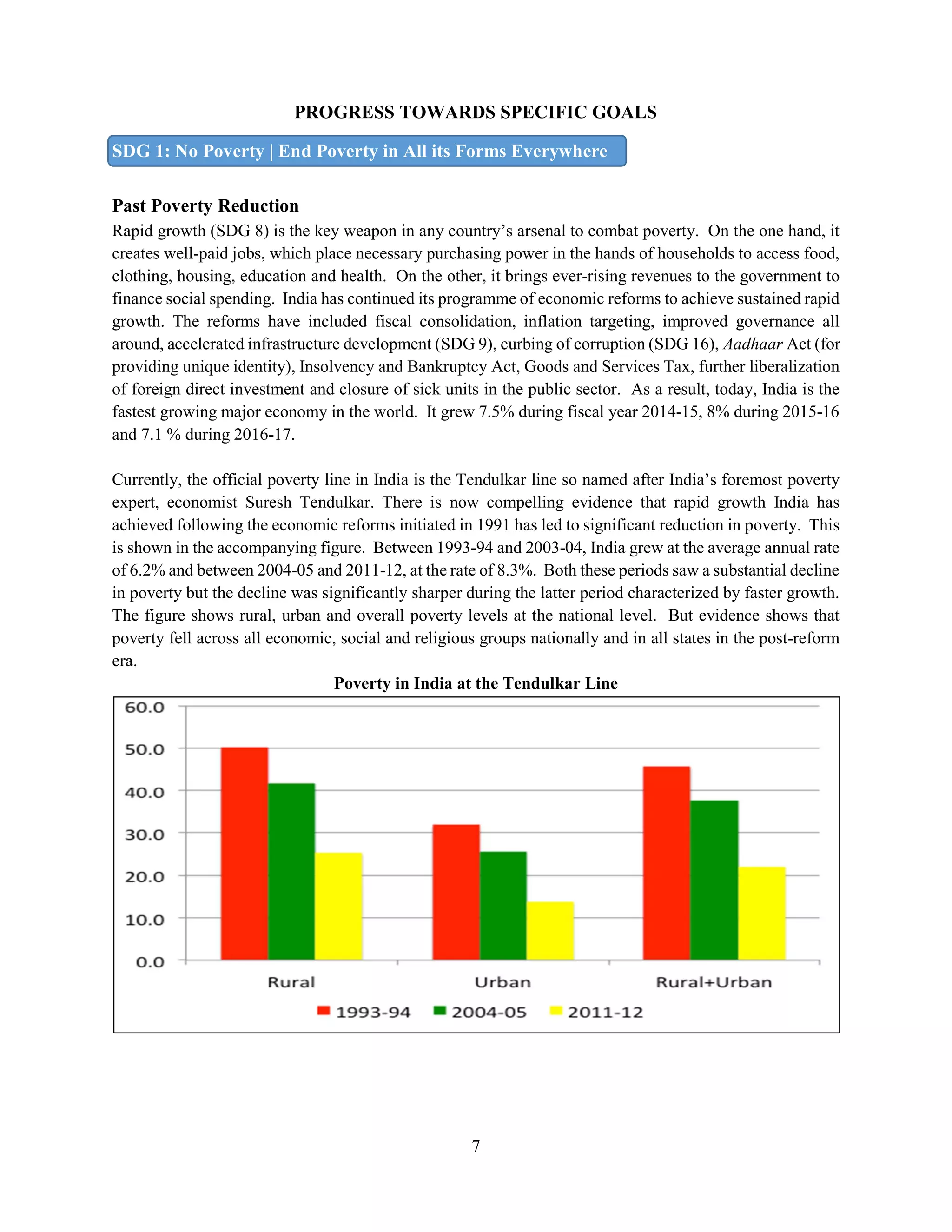 Government of India - SDG Report | PDF