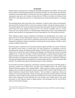 Government of India - SDG Report | PDF