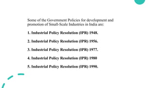 Govt policy & schemes for EDP.pptx different government policy are ...