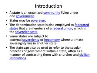 define government and state and functions | PPTX