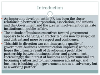 Govt relations | PPTX