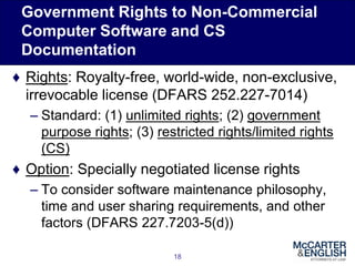 Government Rights in Data Under DoD Contracts | PDF