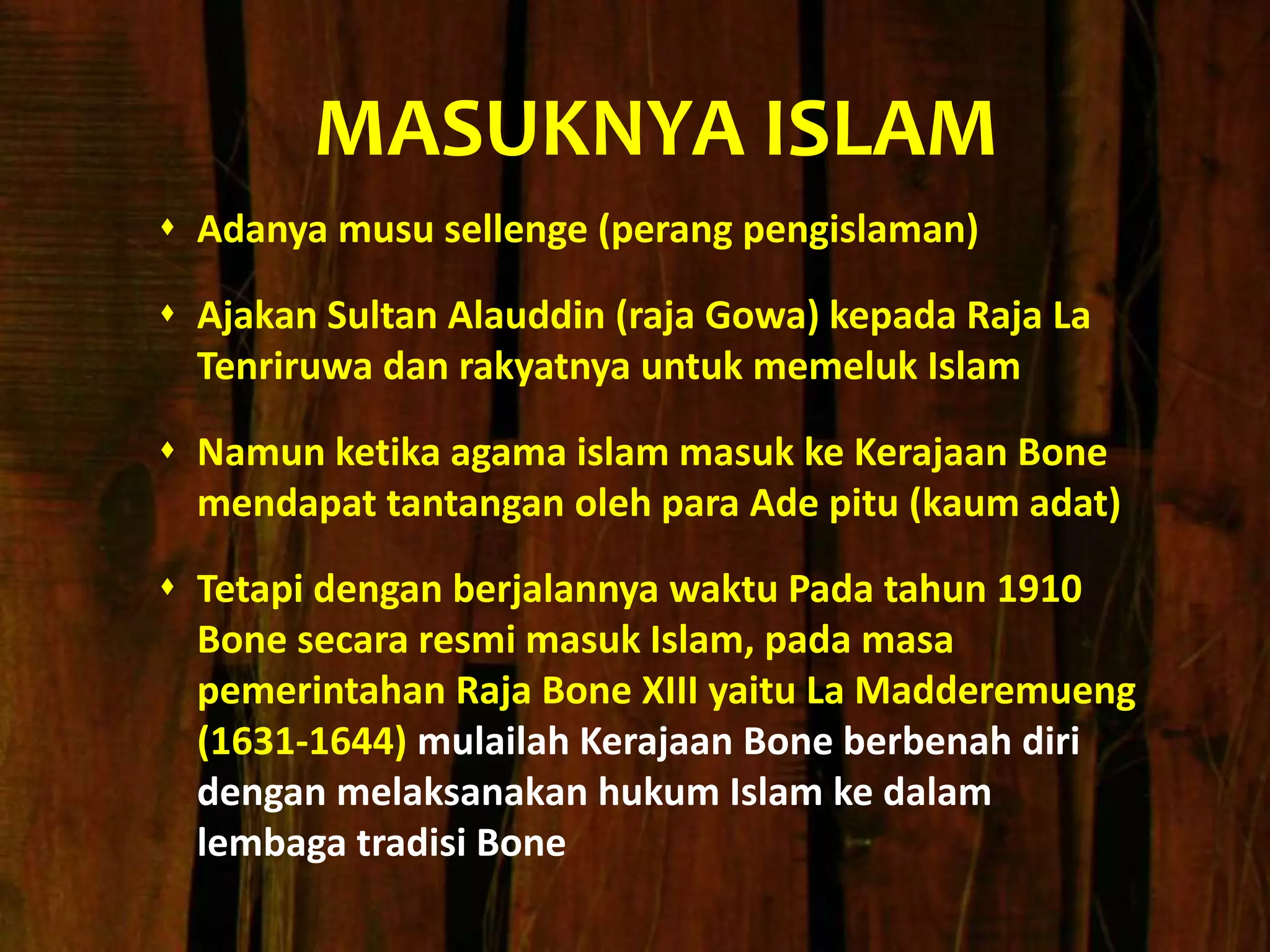 Sejarah Kerajaan Gowa-Tallo dan Bone | PPTX