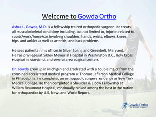 Gowda Ortho | PPT