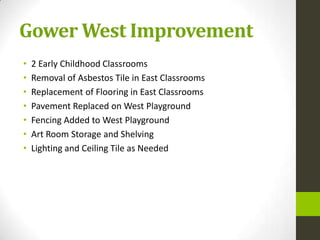 Gower facility plans final | PPTX