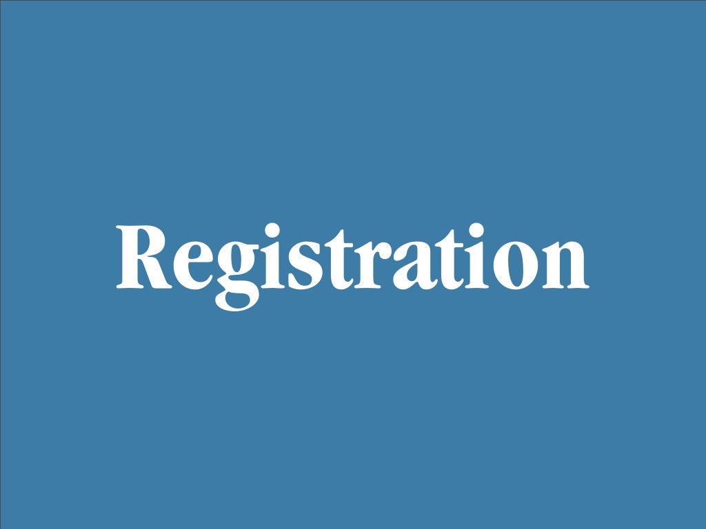 Registration