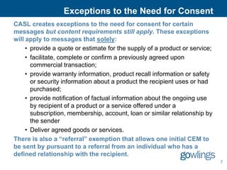 An overview of Canada's Anti-Spam Legislation (CASL) | PPTX | Email ...