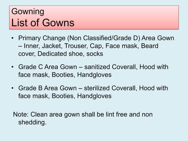Gowning | PPTX
