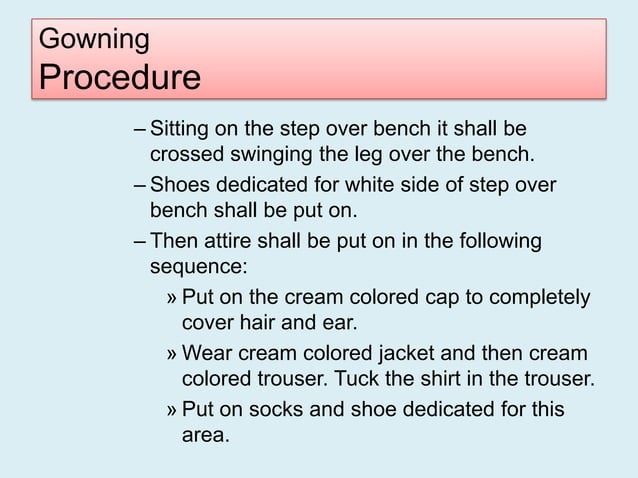 Gowning | PPTX