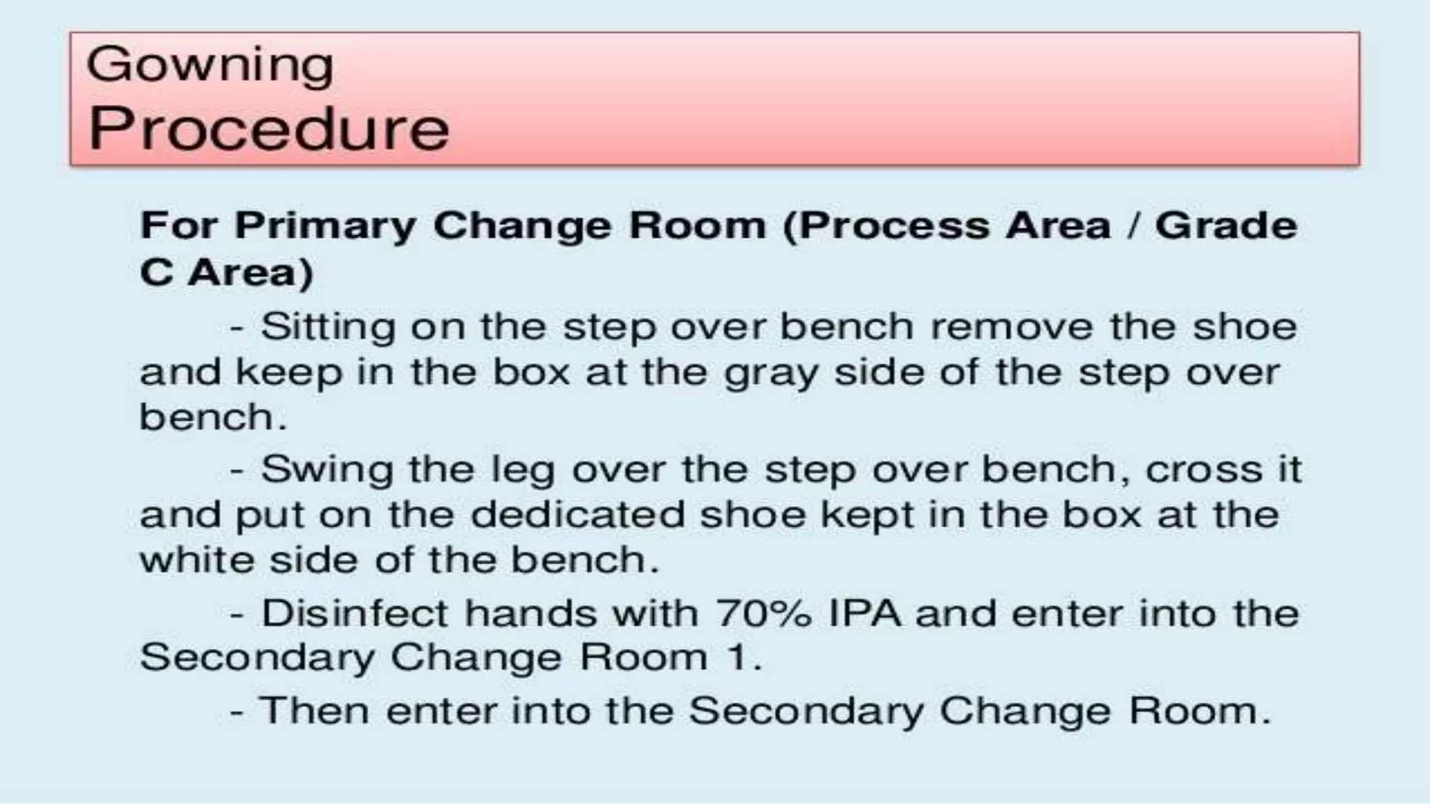 Gowning Procedure in Pharmaceuticals Company | PPTX