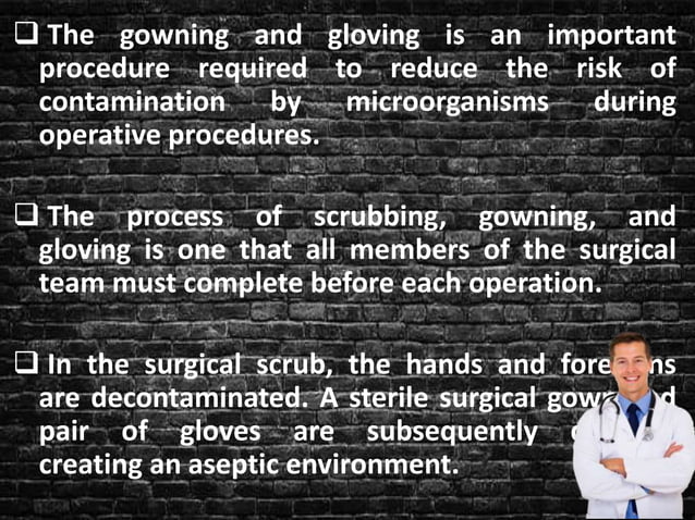 Gowning and gloving technique Presented By Mohammed Haroon Rashid At ...