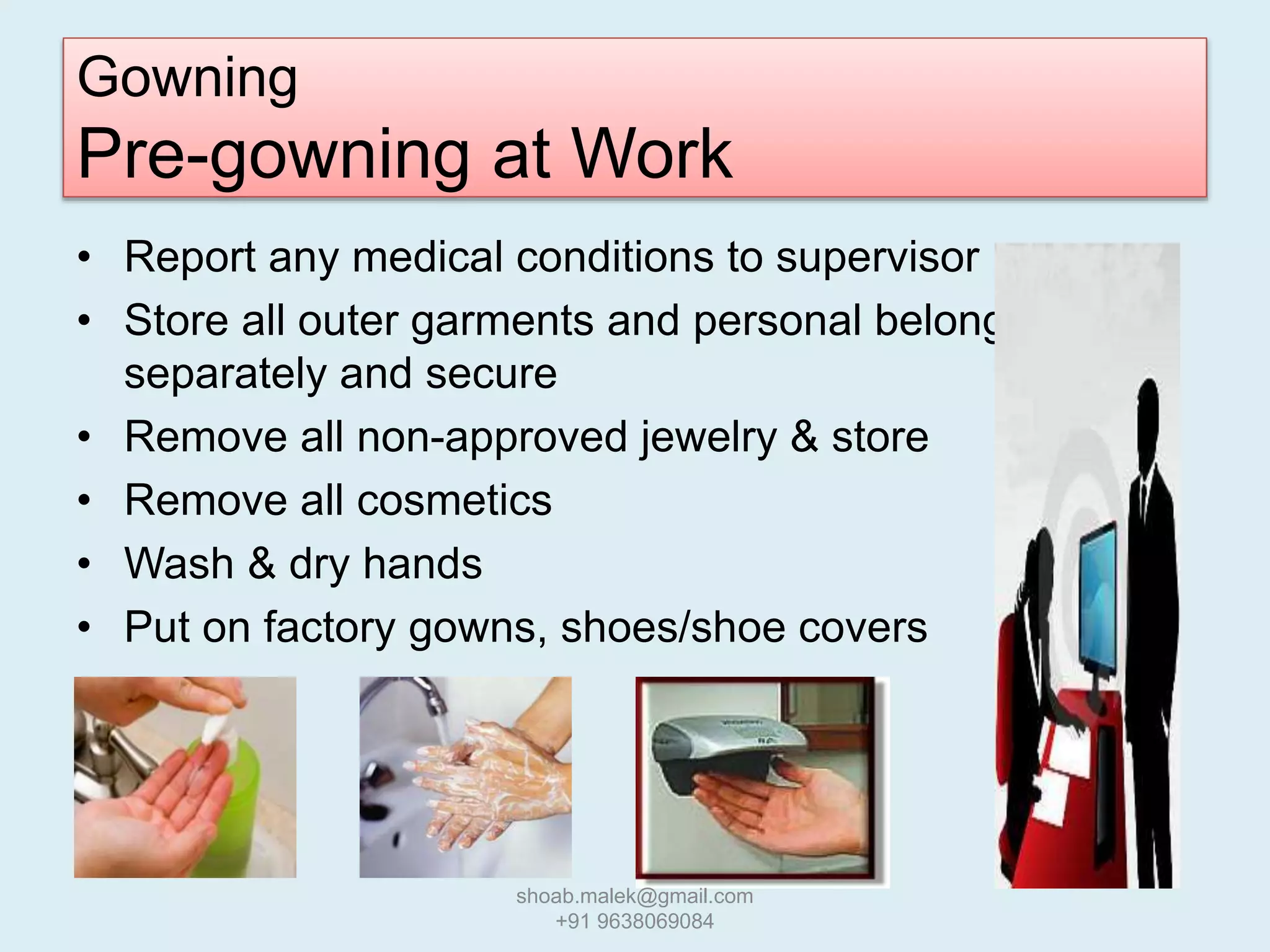 Gowning procedure for Pharma Manufacturing Area | PPTX